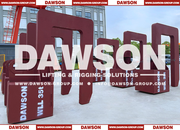 WLL 35T Heavy Duty C Type Lifting Clamps Hook for Handling Steel Coils ...