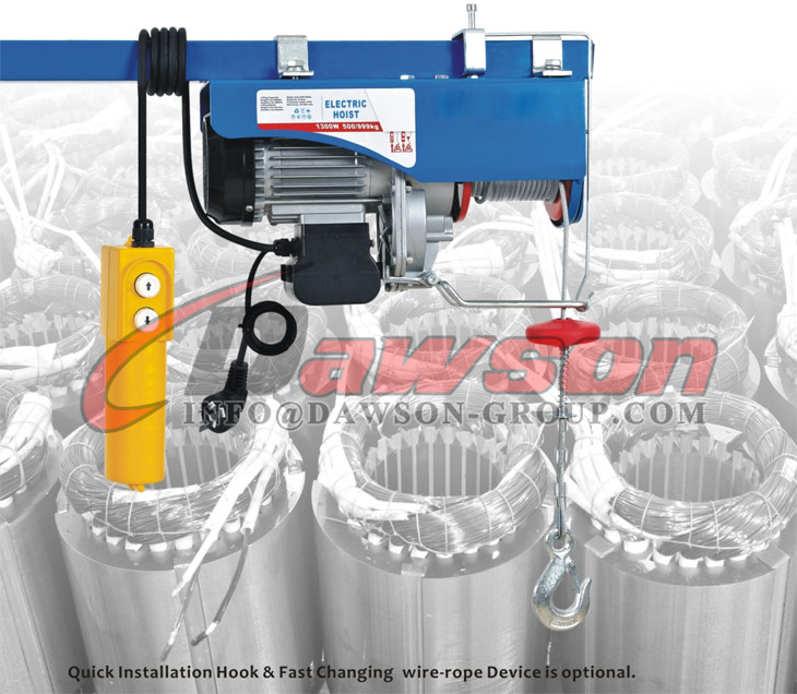 DS400D 12M 20M 30M 40M Mini Electric Hoist with with Quick Installation ...