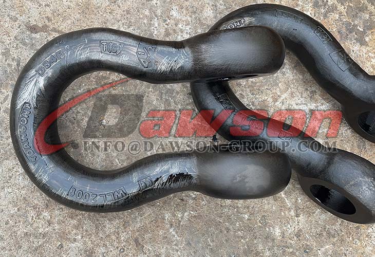 Large WLL Shackle with Circular Cross-Section, Alloy Steel Heavy Duty ...