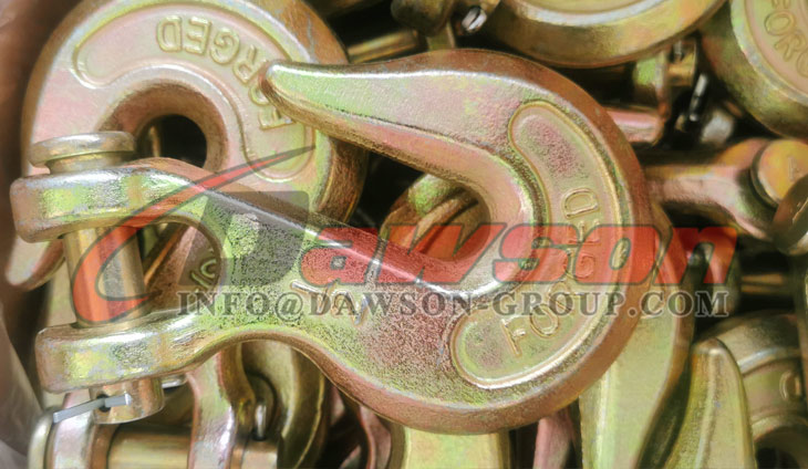 DS123 A-330 G70 Grade 70 Forged Clevis Grab Hook for Lashing, H-330 G43 Grade 43 Clevis Grab ...