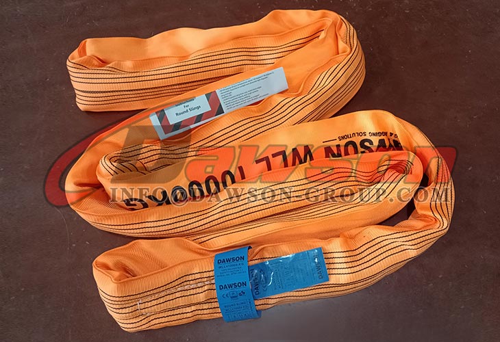 WLL 10T Polyester Round Slings, 10000kg Endless Round Lifting Slings ...