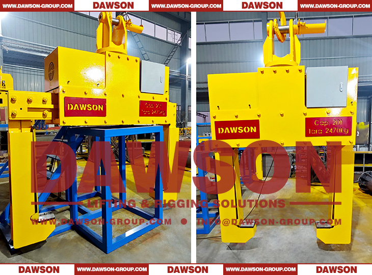 DAWSON 20T Electric Coil Tongs, Steel Coil Rotating Lifting Tongs ...
