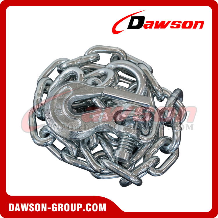 DAWSON US Type G70 White Zinc Plated Agri Trailer Chains, Fabricated ...