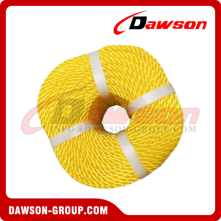 4-60MM 3 / 4 Strand PE Rope UV-Resistant Waterproof Multi-color ...