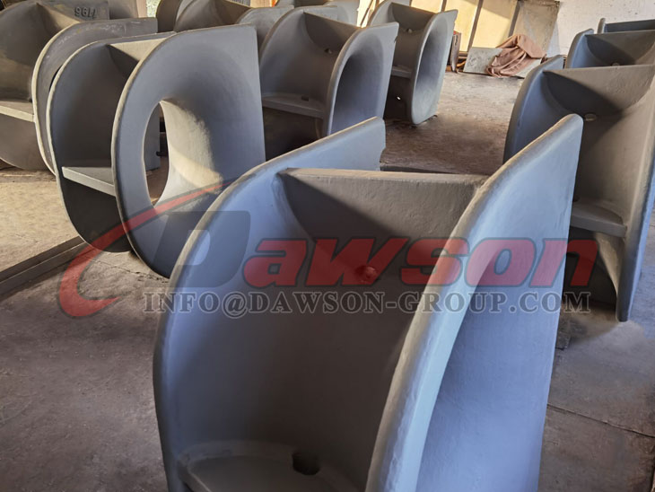 DIN 81915 Deck Mounted Panama Chock Type C, ship chock, cast closed ...