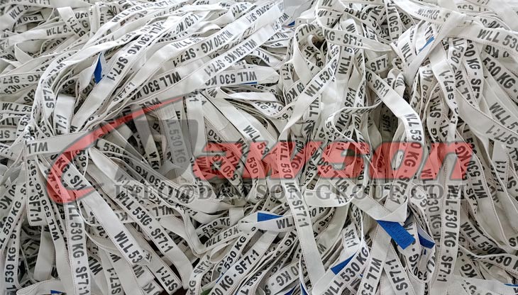 Polyester One Way Slings for Lifting, Crane Lifting Slings, Disposable ...