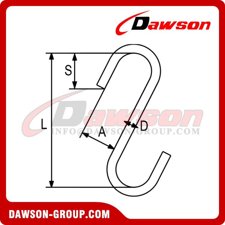 G80 Alloy Steel S Hook, Grade 80 Lifting Hooks - Dawson Group Ltd ...