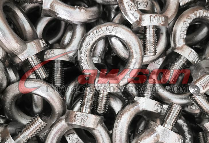 Stainless Steel 316 Drop Forged DIN580 Lifting Eye Bolt, T316 Rigging Hardware - Dawson Group ...