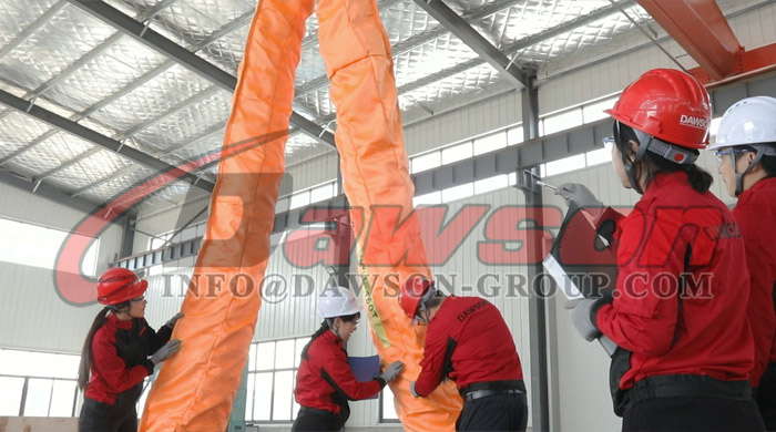 WLL 30T 30000kg Polyester Round Slings, Heavy Duty Round Lifting Slings ...