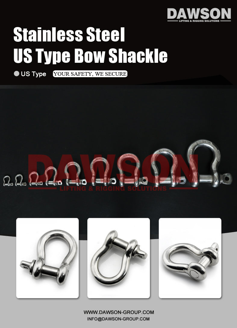Stainless Steel US Type Bow Shackle, SS 304 US Type Bow Shackle ...
