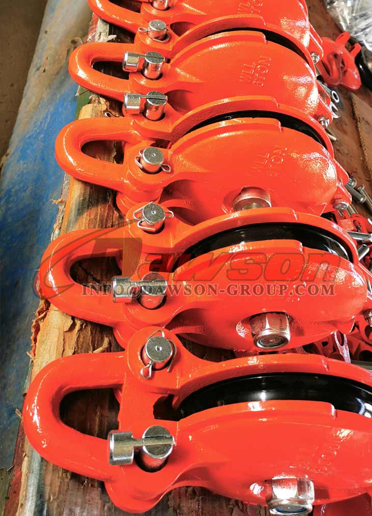 DS-B029 Red (HDG) Snatch Block with Shackle - Dawson Group Ltd. - China ...