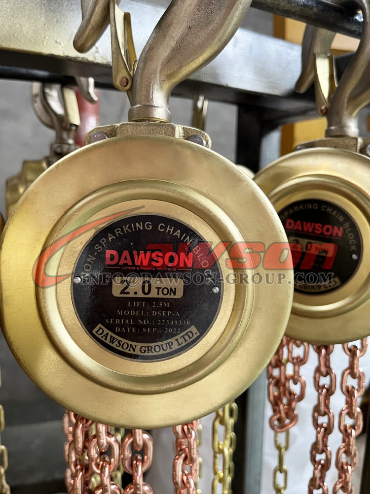 0.5T 1T 2T 3T 5T 7.5T 10T 15T 20T 30T Non-Sparking Chain Block ...