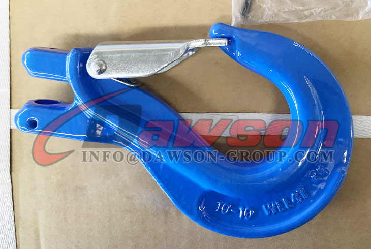 DS1088 G100 Clevis Sling Hook With Cast Latch, Grade 100 Clevis Hook ...