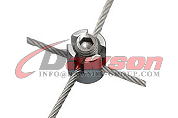 Wire Rope Cross Clip, Stainless Steel Cross Cable Clamp - Dawson Group ...