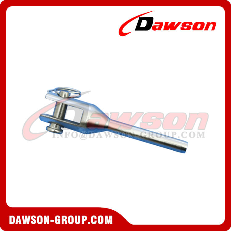 Stainless Steel Swage Jaw Fork Machined Terminal, AISI316 Swage Fork ...