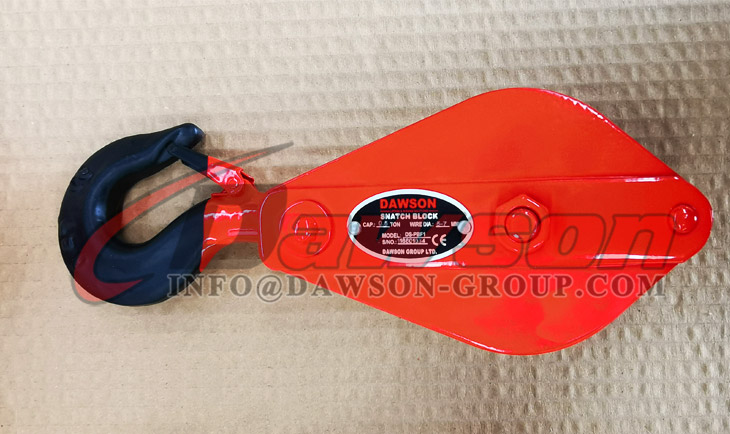 DSPB-F1 Heavy Duty Single Open Hook Pulley for Lifting, Single Wheel ...