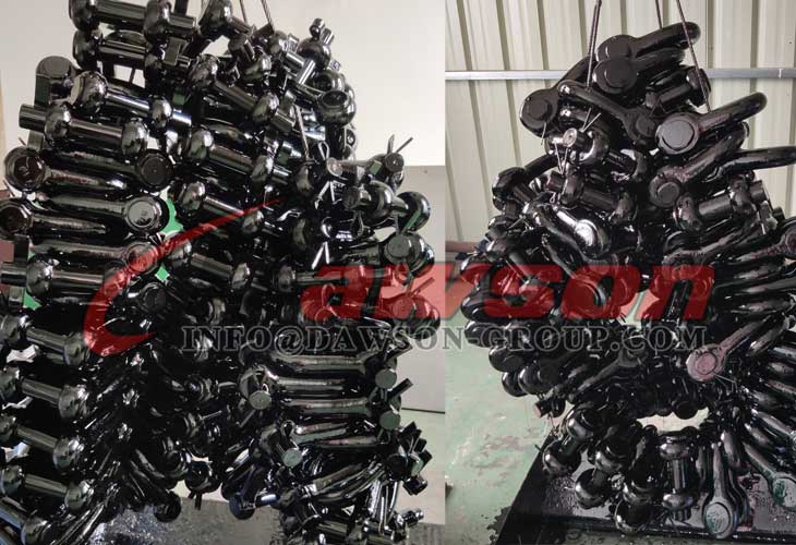 Grade U2 / U3 Black Bitumen Coated Round Pin / Oval Pin Forelock End ...