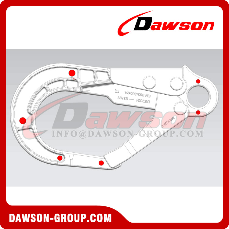 DS-DE8001 High Strength Dielectric Rope Snap Hook, Dielectric Scaffold ...