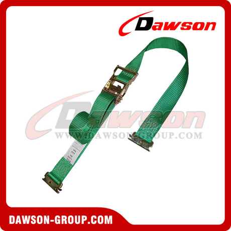 2 inch Custom Ratchet Strap with E-Track Fittings, Polyester Cambuckle ...