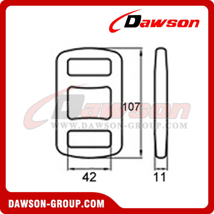 OWB4040 LC 4000KG/8800LBS BS 8000KG/17600LBS 40mm One Way Lashing ...